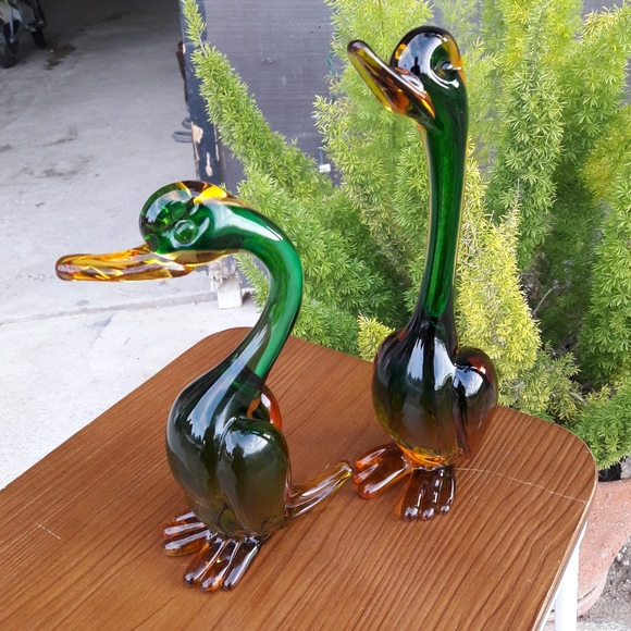 Vintage | Accents | Vintage Stunning Murano Glass Ducks Figures | Poshmark